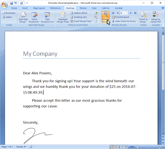 How To Do A Mail Merge In Word 2002 Lasopafirst